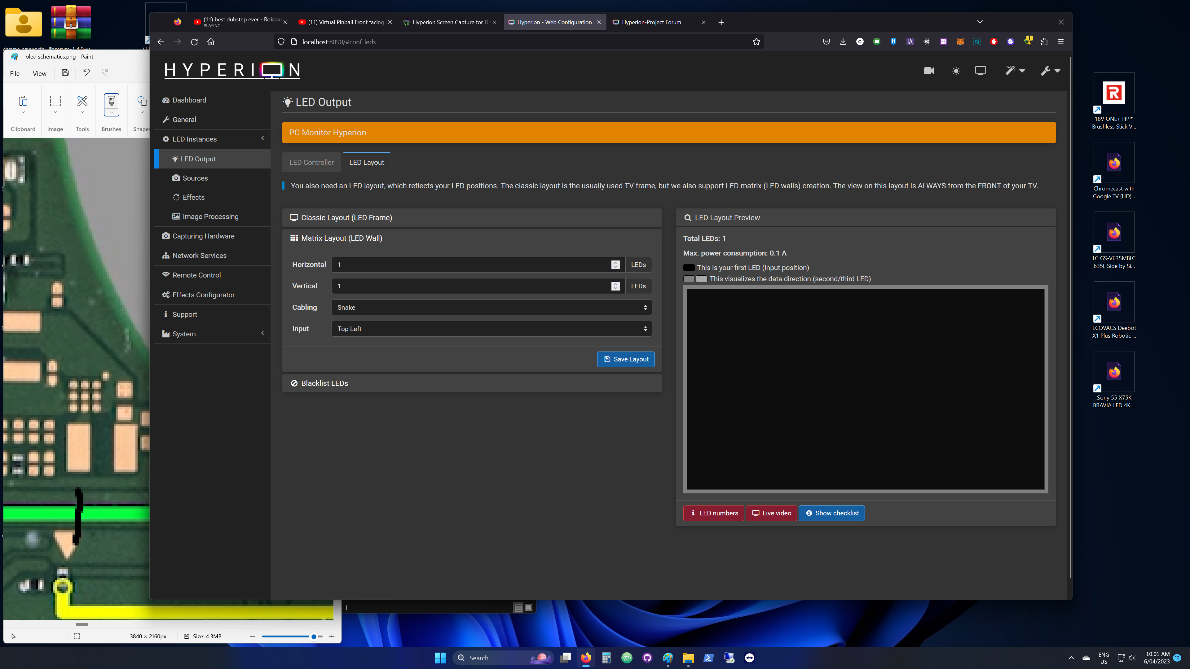 Hyperion Screen Capture for Displays (Front Facing Backboard) Pinball WIP - VPU General ...