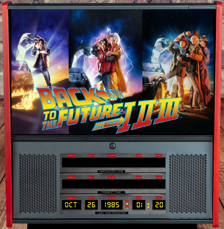 Back To The Future Trilogy (Original 2022) animated B2S with full DMD ...