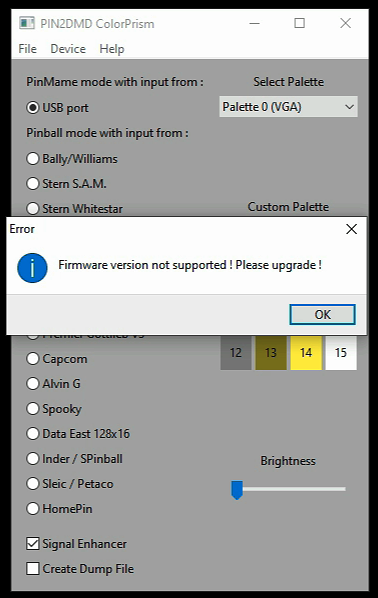 New version: dmd-extensions with pin2dmd coloring plugin and pac file ...