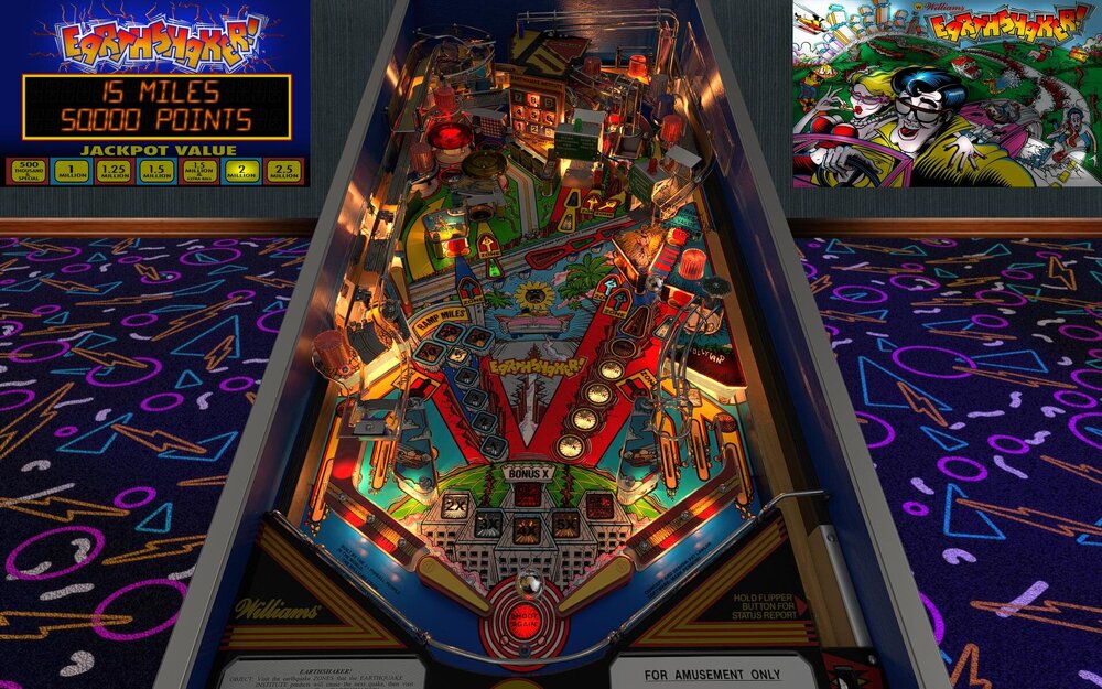 Earthshaker (Williams 1989) b2s + full dmd - B2S Backglass Downloads ...