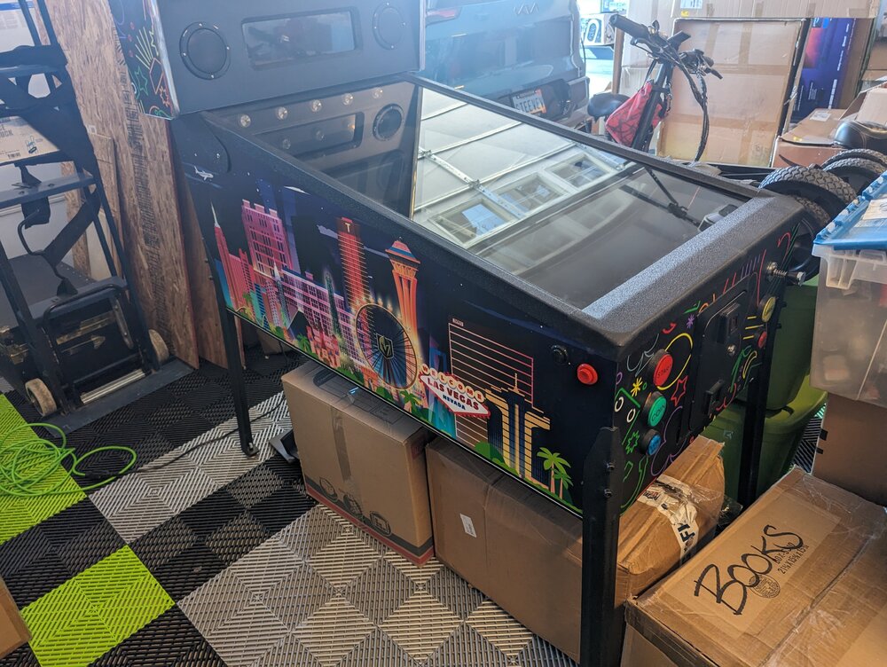 Vegas Themed Ultra VP Full Sized Cabinet with Screens and Hardware ...