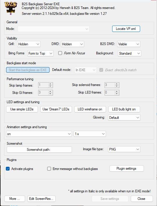 B2s isnt being triggered by 64 bit VPX - Visual Pinball Support - Virtual Pinball Universe