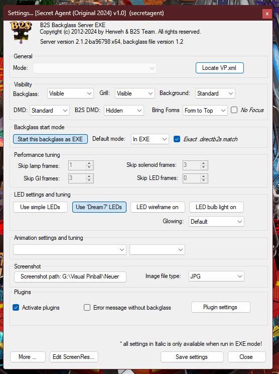 B2S Plugin NOT greyed out but not clickable - some Puppacks start but don´t work - Visual ...