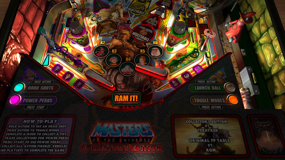 Masters of the Universe - Collector's Edition (PinEvent V2, FizX 3.3) - Future Pinball Tables ...