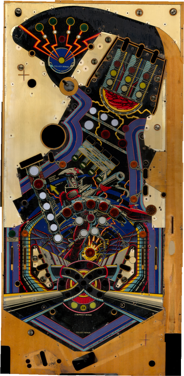 Cybernaut (Bally) Playfield scan image - Resources - Virtual Pinball ...