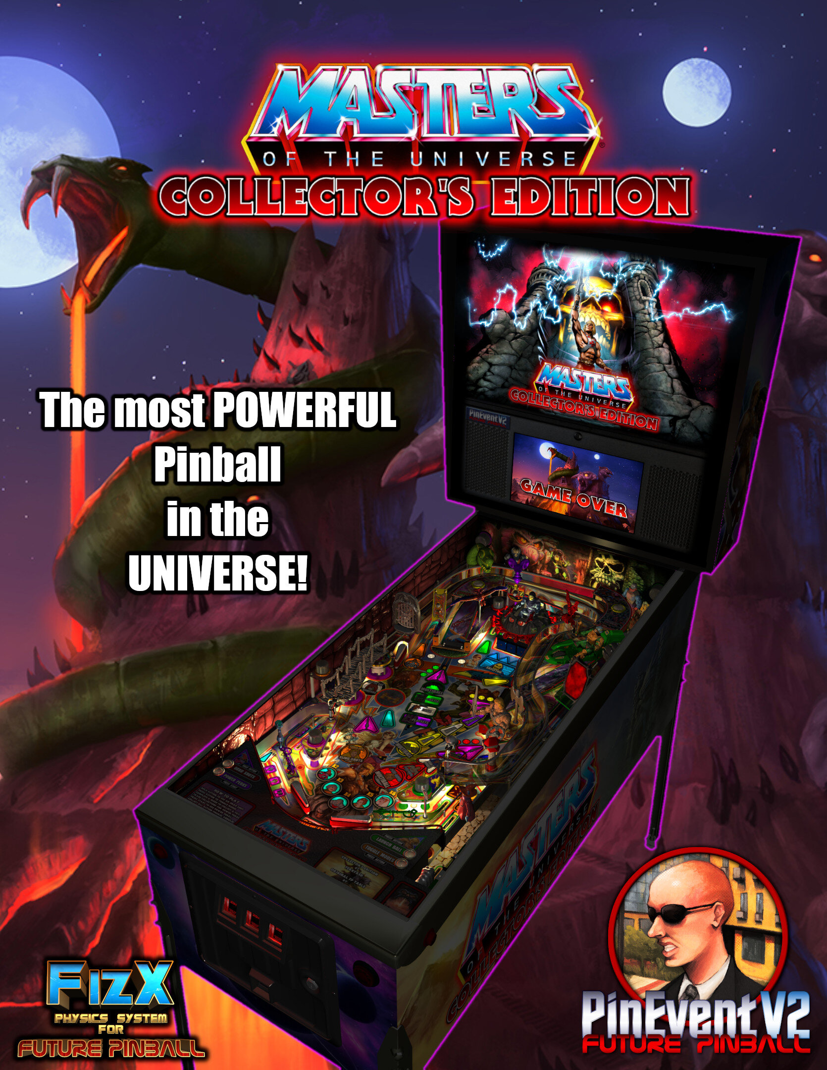 Masters of the Universe - Collector's Edition (PinEvent V2, FizX 3.3) - Future Pinball Tables ...