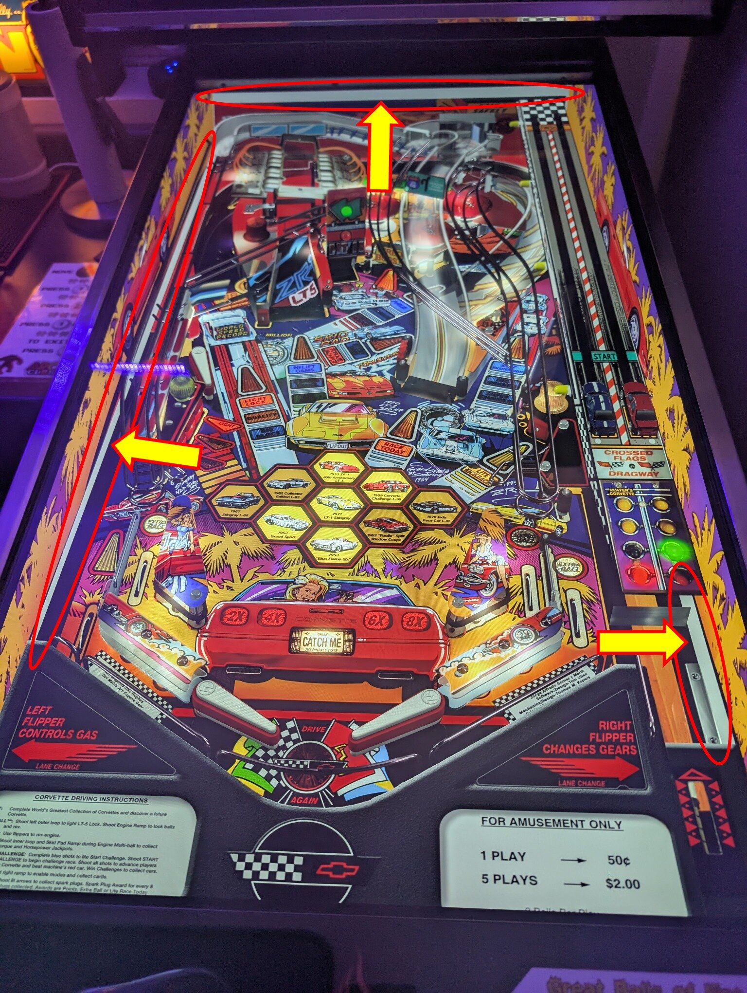 Older VPX Table - Can I change the color in these exposed areas ...