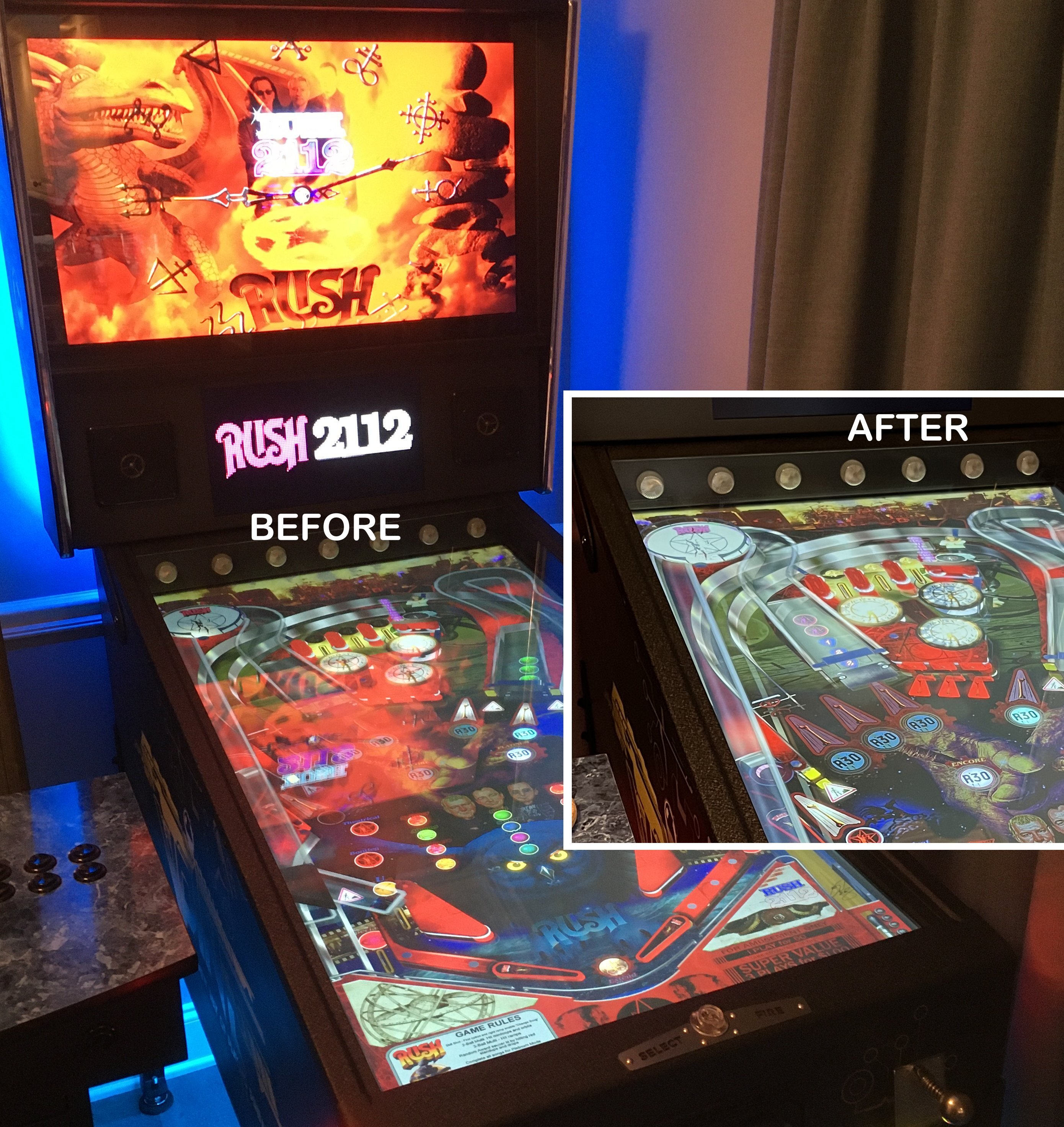 3M ALCF - virtual pinball backglass glare eliminator for 32" monitor ...