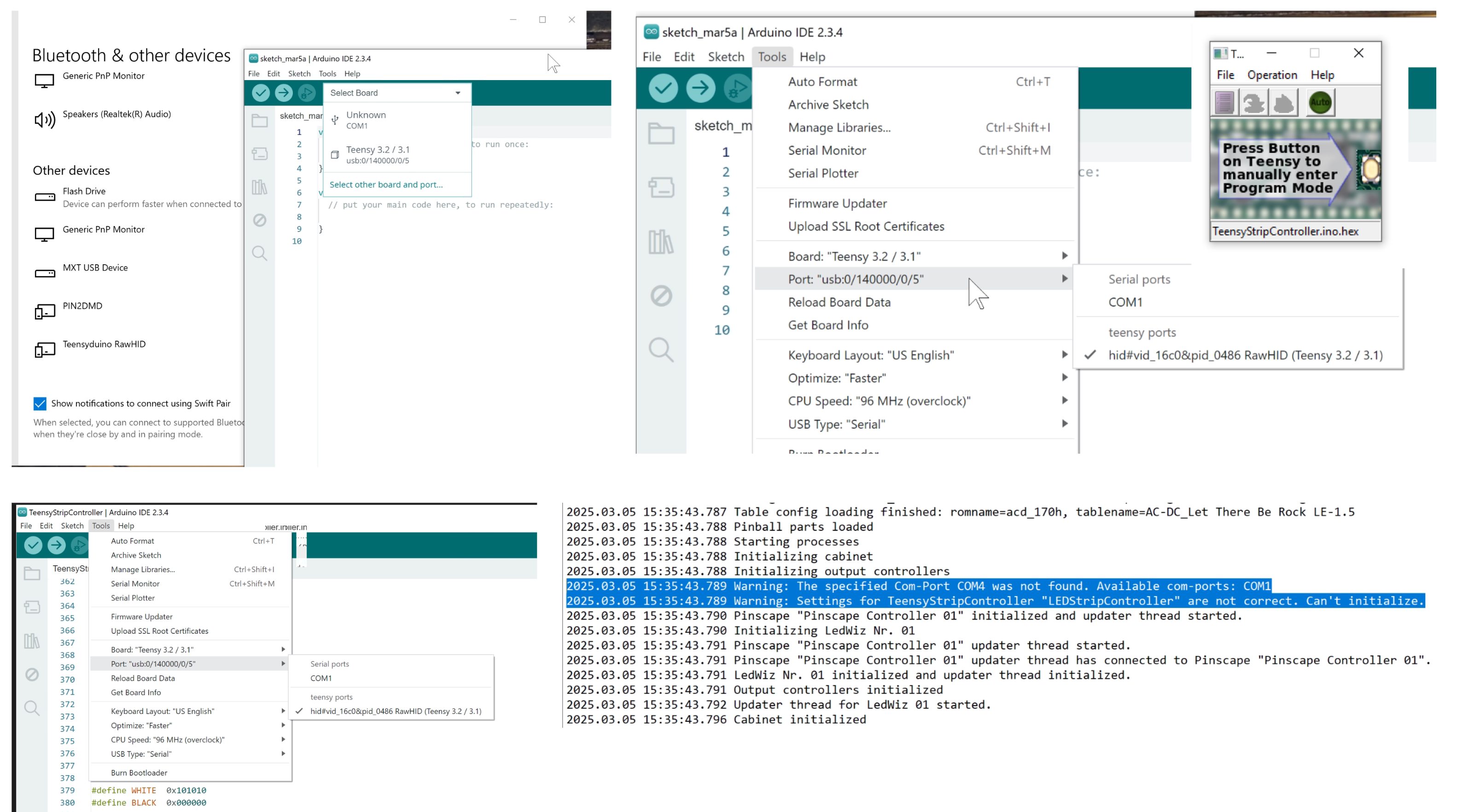 Specified Com Port Not Found - LEDstripcontroller error - LedWiz & Arduino Support - Virtual ...