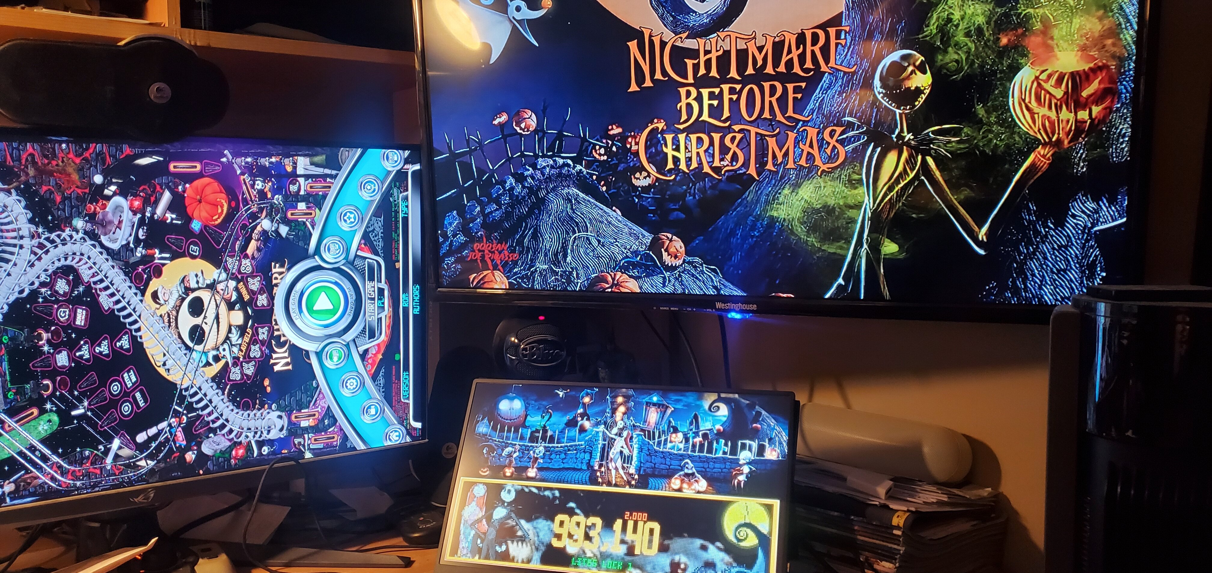 3 screen setup that is constantly changing backbox and dmd - B2S New ...