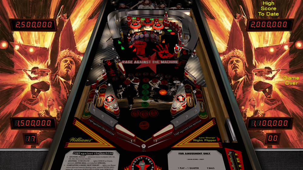 Rage Against the Machine - Modified (MOD) Games - Virtual Pinball Universe