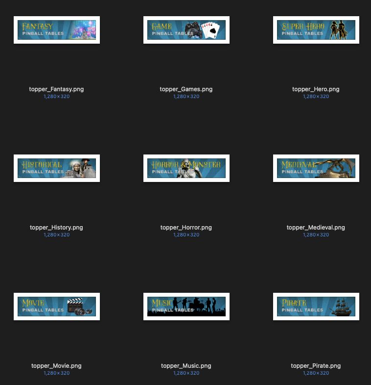 Simple Popper Playlist wheels, background, and DMD/topper theme - Pinup ...