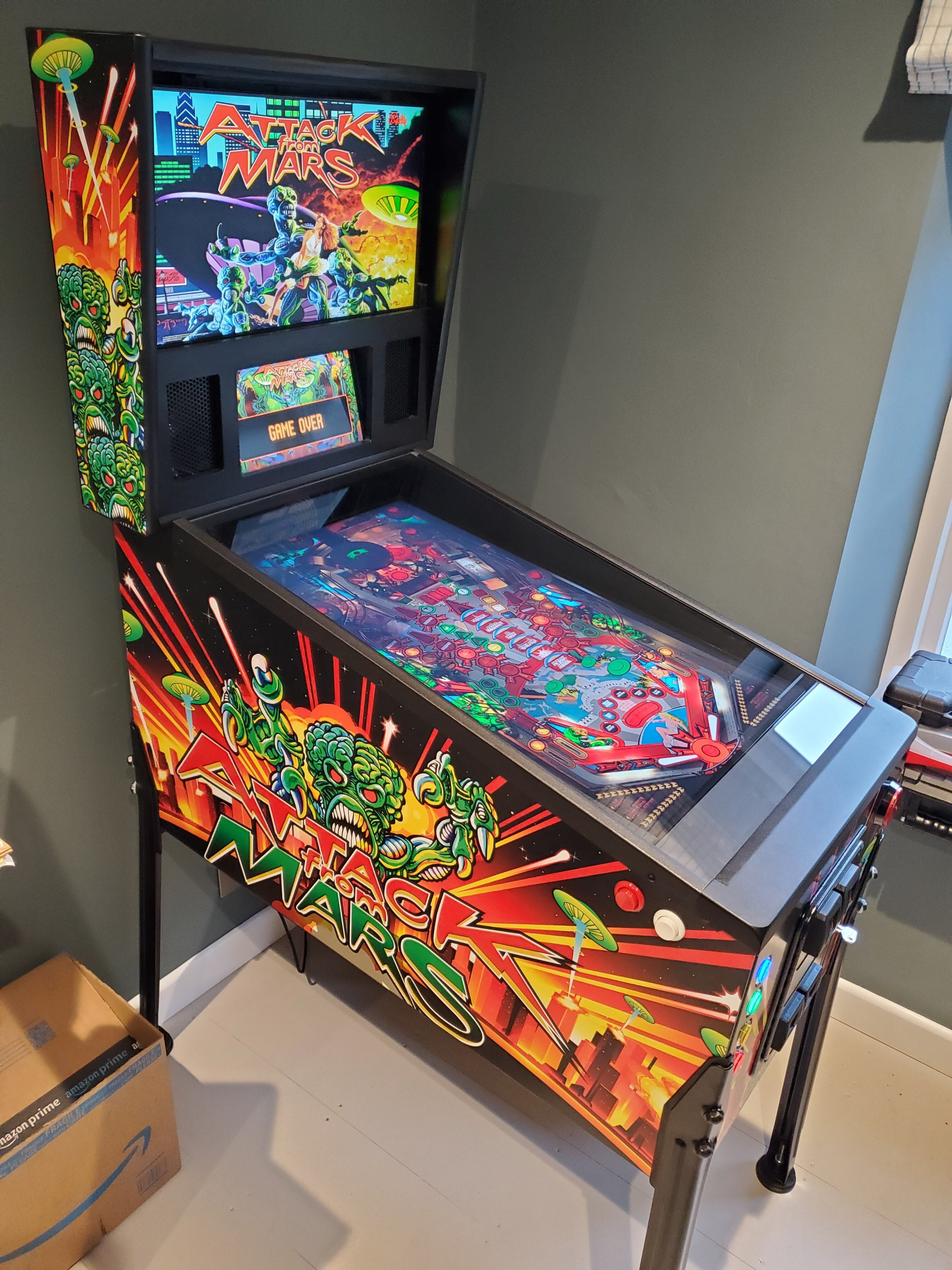 Scratch Built Attack from Mars 4k Virtual Pinball Cabinet - 3/4 size ...