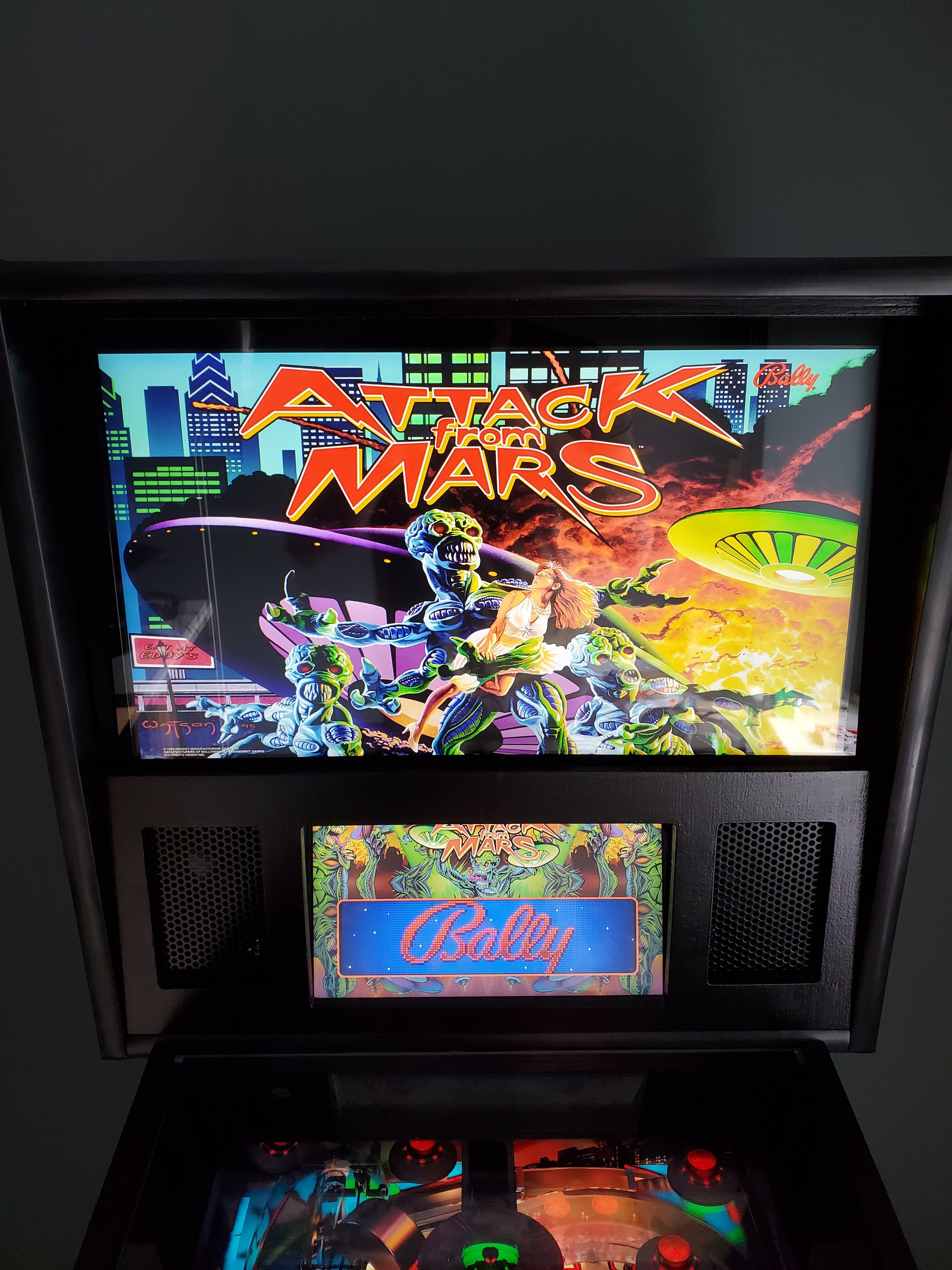 Scratch Built Attack from Mars 4k Virtual Pinball Cabinet - 3/4 size ...