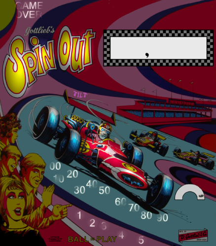 Spin Out (Gottlieb 1975) - VPX - Pinball Tables - Virtual Pinball Universe