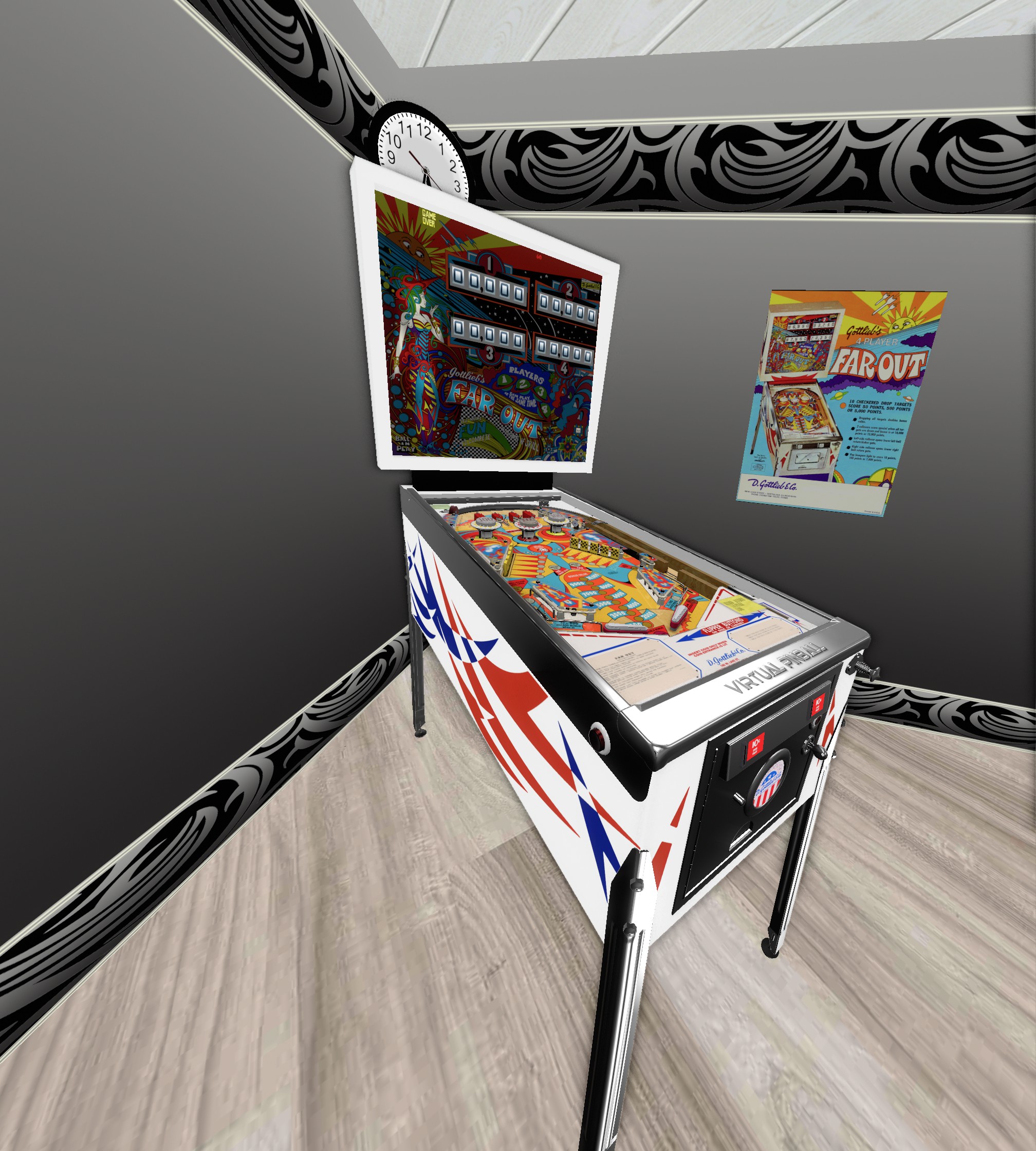 [New VP10 Alert] VR Room Far Out (Gottlieb 1974) - New Visual Pinball ...