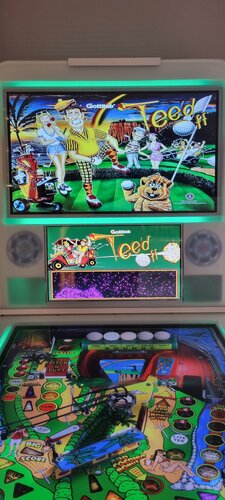 Tee'd Off Gottlieb (1993) animated bakglass with full DMD - Full DMD ...
