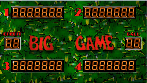 Big Game (Stern 1980) Animated B2S for all screen configuration - Full ...