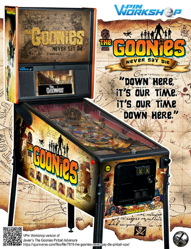 The Goonies Never Say Die Pinball (Original 2021) Flyer - Pinball ...