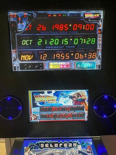 Back To The Future (Data East 1990) Full DMD Backglass - Full DMD ...