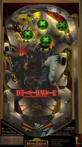 Death Note - VPX - Pinball Tables - Virtual Pinball Universe