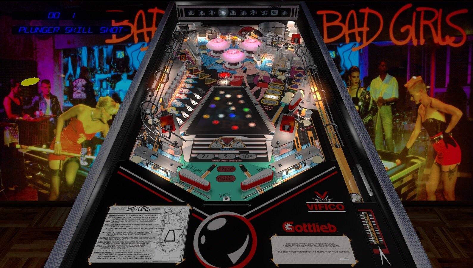 [New VPX Alert]Bad Girl (Gotllieb 1988) Vifico - New Visual Pinball 10 ...