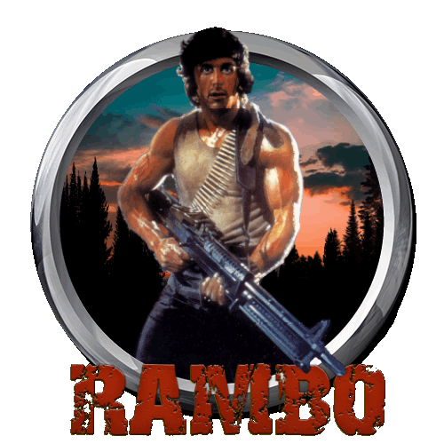 Rambo (ANIMATED). - Animated Wheel Images (APNG) - Virtual Pinball Universe