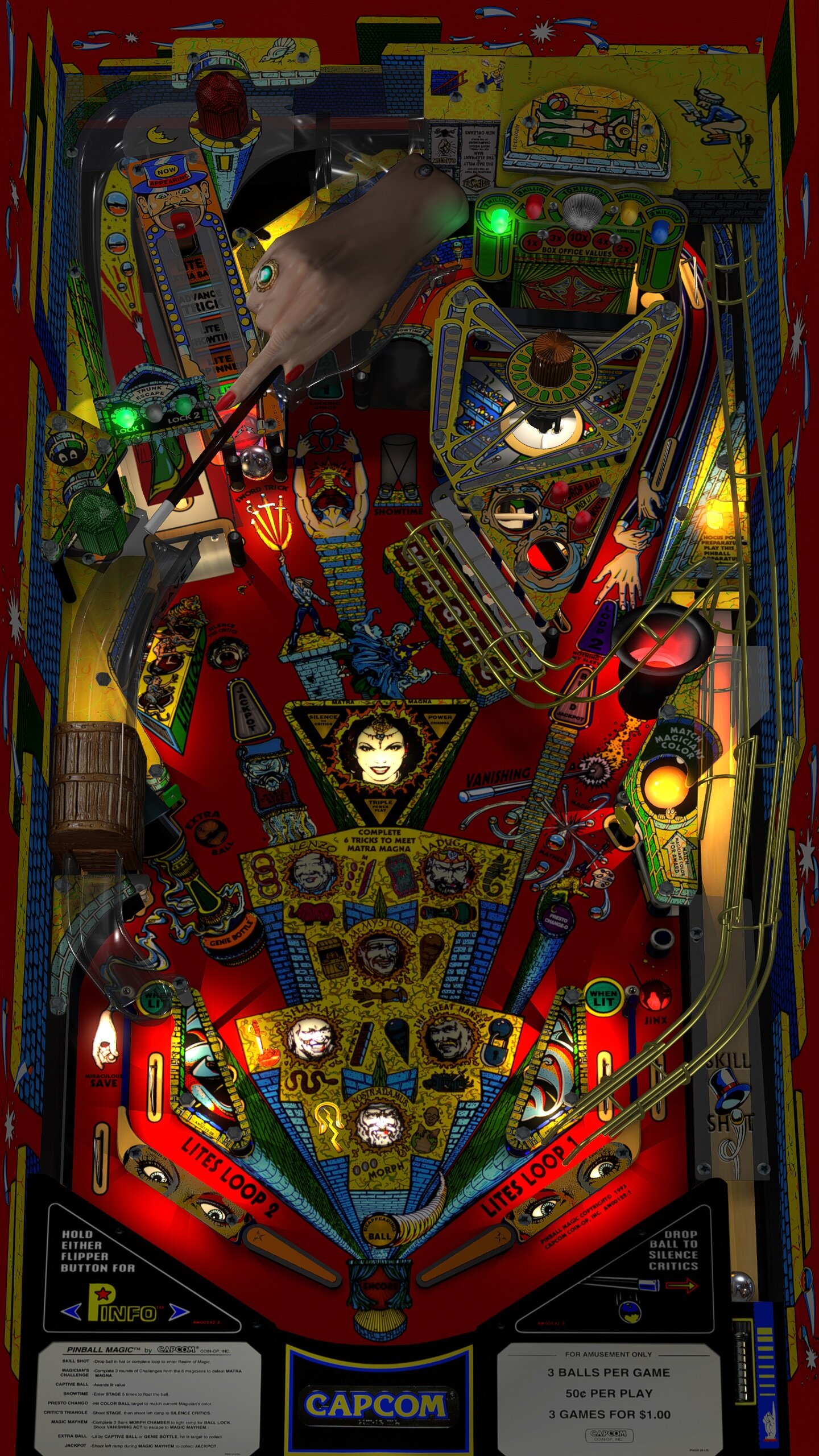 [New VP10 Alert] Pinball Magic (Capcom 1995) Cabinet - New Visual ...