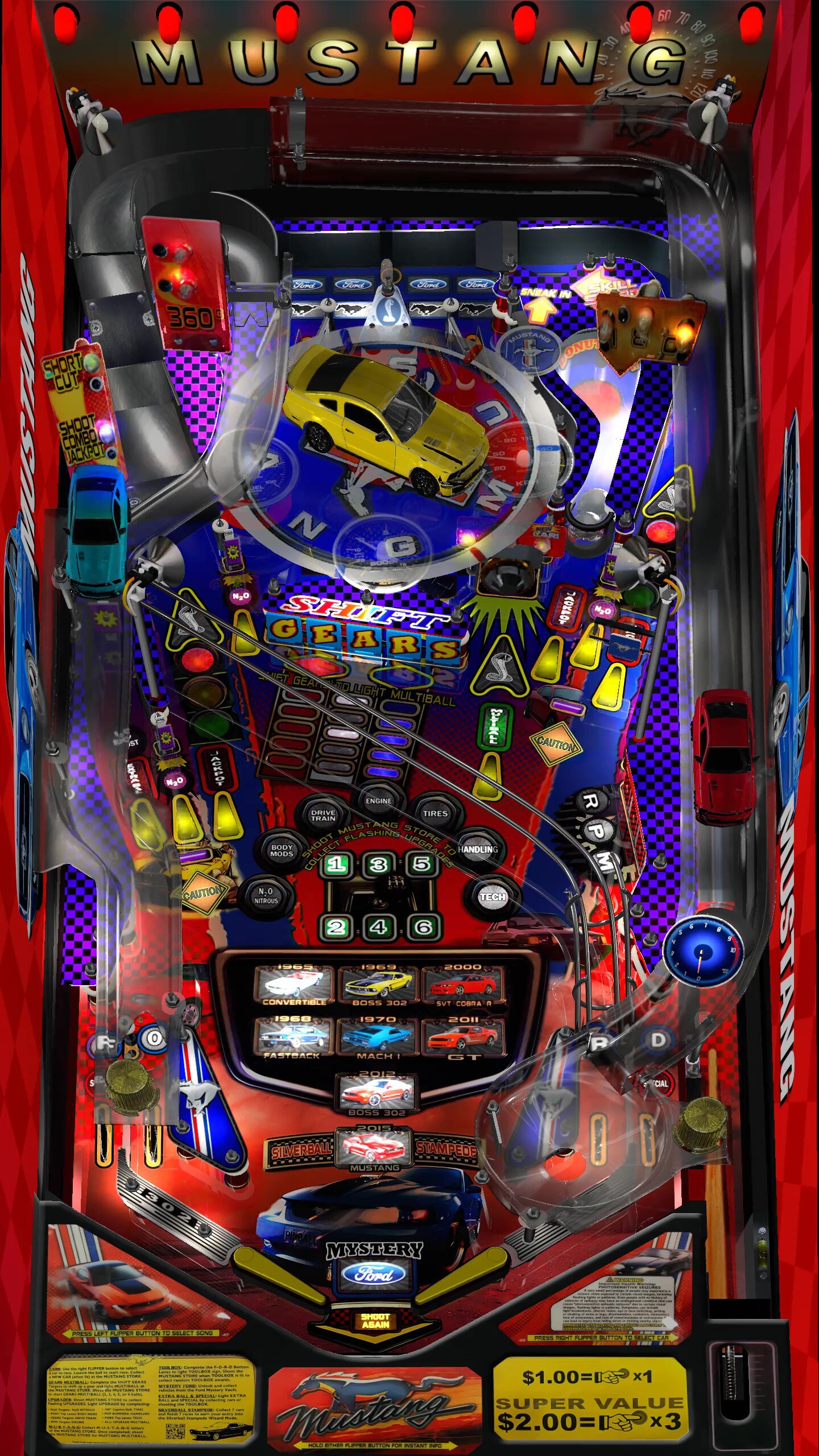[VPURemix]Mustang LE (Stern 2014) Side Blade Mod - New Visual Pinball ...