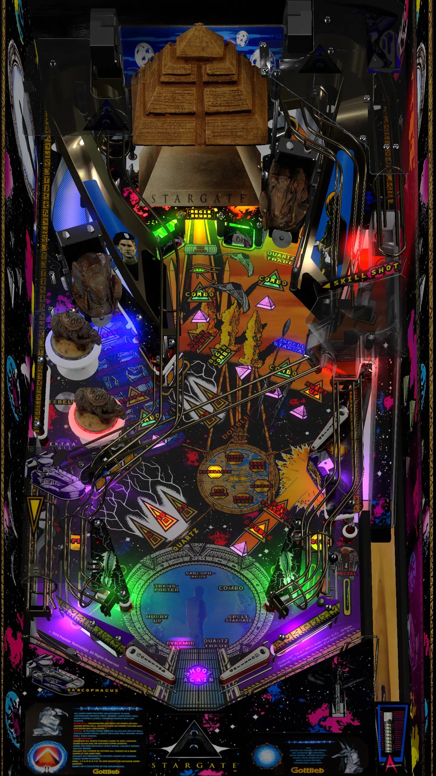 [VPURemix]StarGate (Gottlieb 1995) Side Blade Mod - New Visual Pinball ...