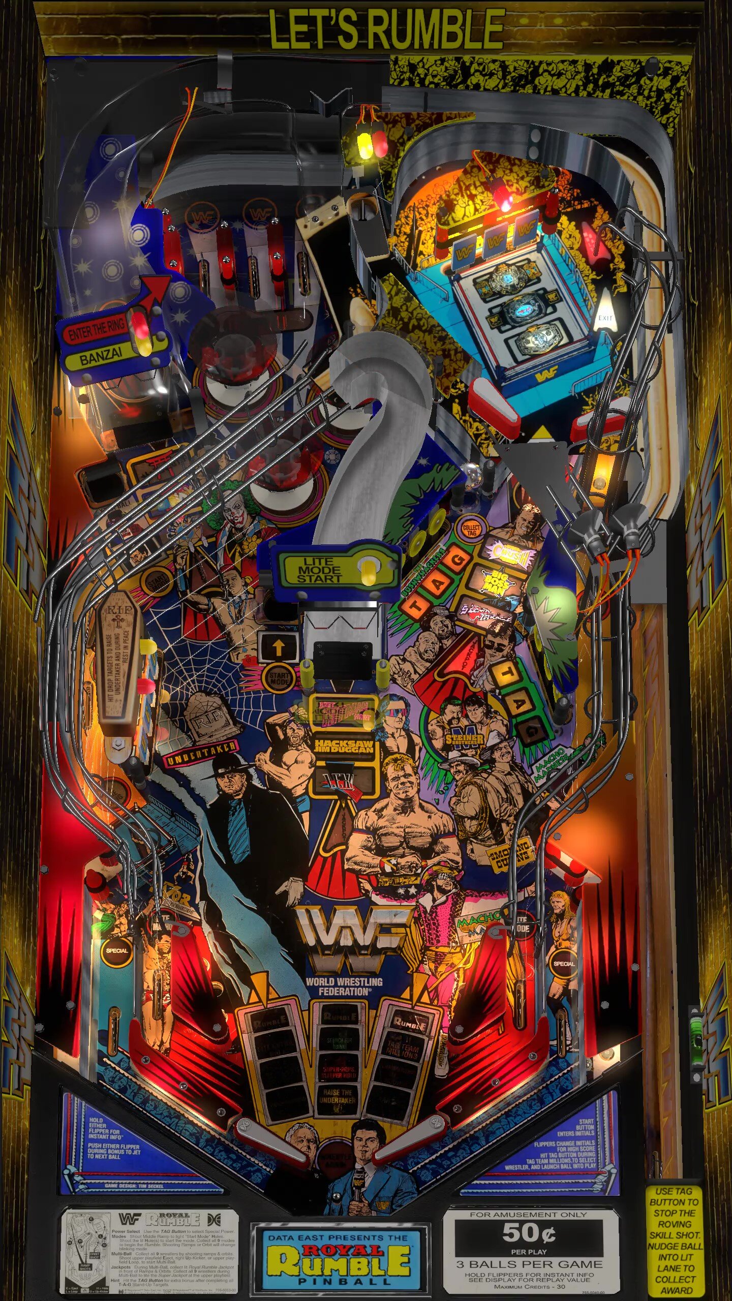 [VPURemix]WWF Royal Rumble (Data East 1994) Side Blade Mod - New Visual ...