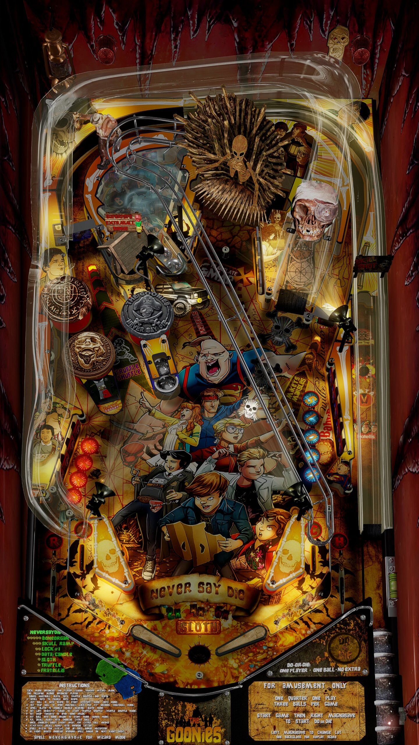 [VPURemix]The Goonies Never Say Die (Cabinet Mod) - New Visual Pinball ...