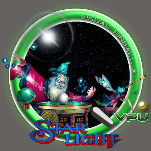 Star Light (Williams 1984) Neon Wheel - Wheel Images - Virtual Pinball ...