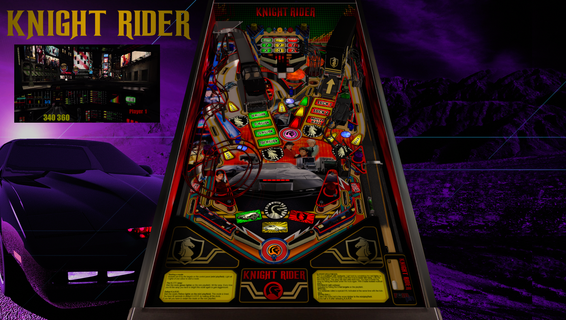 [New VP10 Alert] Knight Rider (vpx 2025) - New Visual Pinball 10 ...