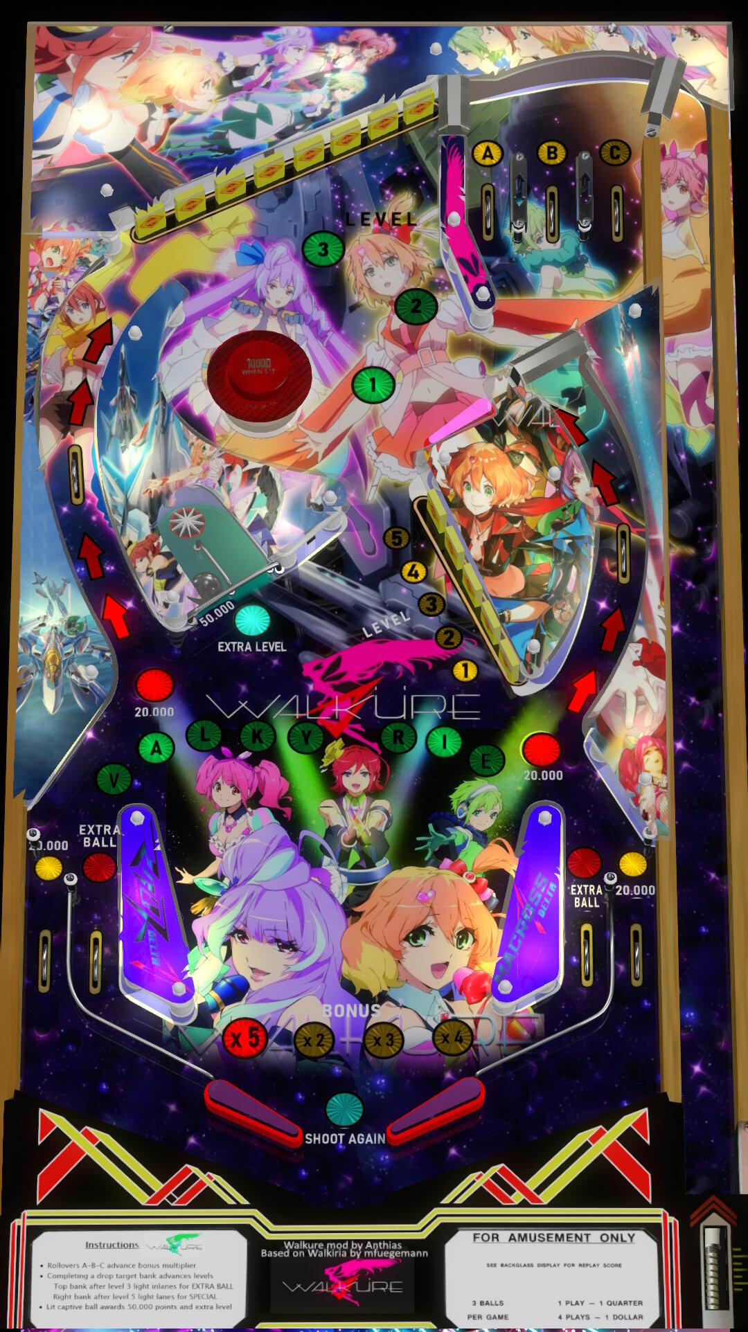 [New VPX Alert]Walkure (Macross Delta) mod of Walkyria (Joctronic 1986 ...