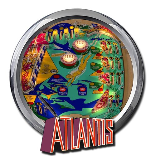 Atlantis (Gottlieb 1975) (Wheels) - Wheel Images - Virtual Pinball Universe