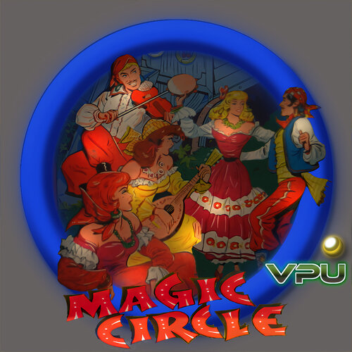 Magic Circle (Bally 1965) Blue Ring Wheel - Wheel Images - Virtual ...