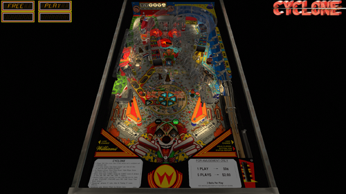 Cyclone (Williams 1988) - Modified (MOD) Games - Virtual Pinball Universe