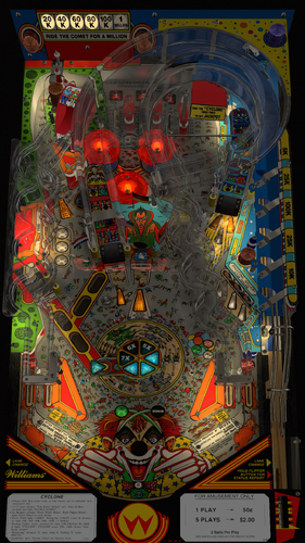 Cyclone (Williams 1988) - Modified (MOD) Games - Virtual Pinball Universe