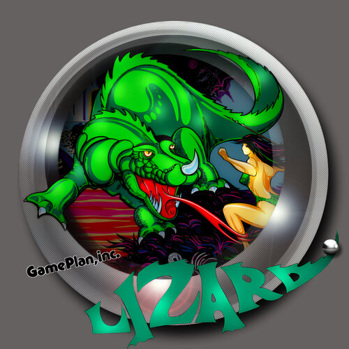 Pinball Lizard (Game Plan 1980) Diagonal Wheel - Wheel Images - Virtual ...