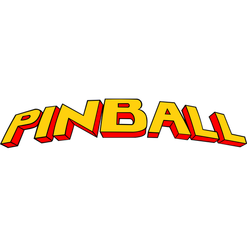 Pinball (Stern 1977) clear logo - Wheel Images - Virtual Pinball Universe
