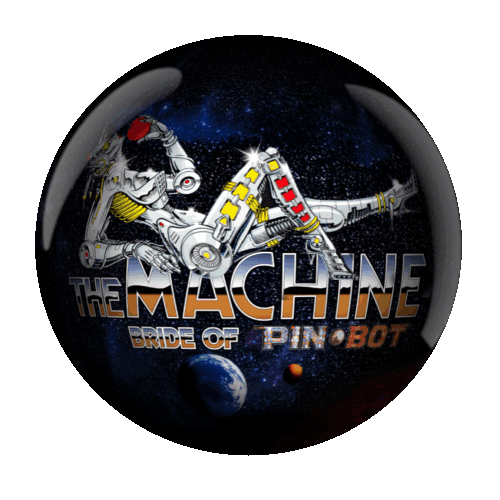 The Machine - Bride of Pinbot (Williams 1998) Animated Glass Orb ...