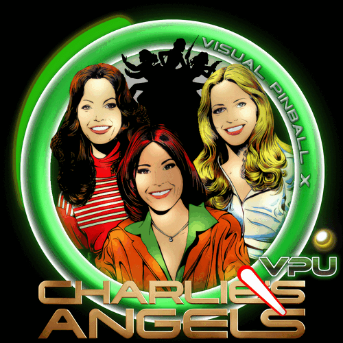 Charlie's Angels (Gottlieb 1978) Animated neon Wheel - Animated Wheel ...