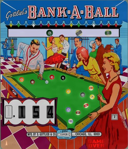 Bank a Ball (Gottlieb-1965) (FizX3.3) - Future Pinball Tables - Virtual ...