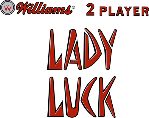 Lady Luck (Williams 1968) clear logo - Wheel Images - Virtual Pinball ...