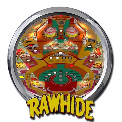 Rawhide (Stern 1977) (Wheels) - Wheel Images - Virtual Pinball Universe