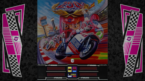 250CC (Inder 1992) B2S Cabinet Art - Backglass Resources - Virtual Pinball Universe