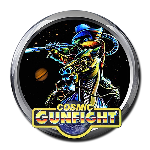 Cosmic Gunfight Wheel - Tarcisio Style Wheels - Virtual Pinball Universe