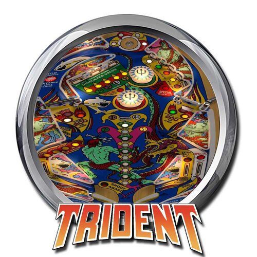 "Trident (Stern 1979)" - Wheel Images - Virtual Pinball Universe