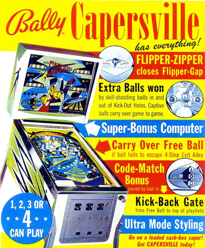 Capersville Flyer - Pinball Flyers - Virtual Pinball Universe